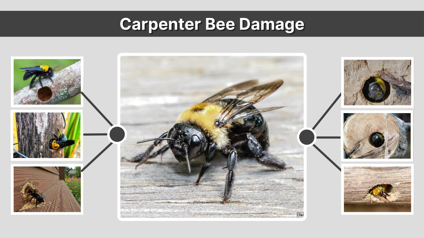 Carpenter Bee Damage Identification Prevention And Repair