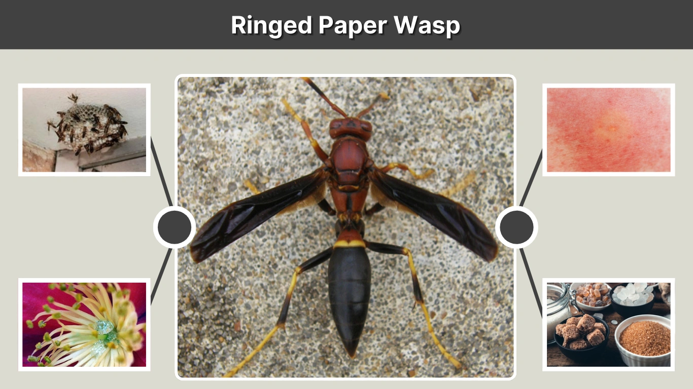 Ringed Paper Wasp: Size, Color, Habitat, Sting, and More