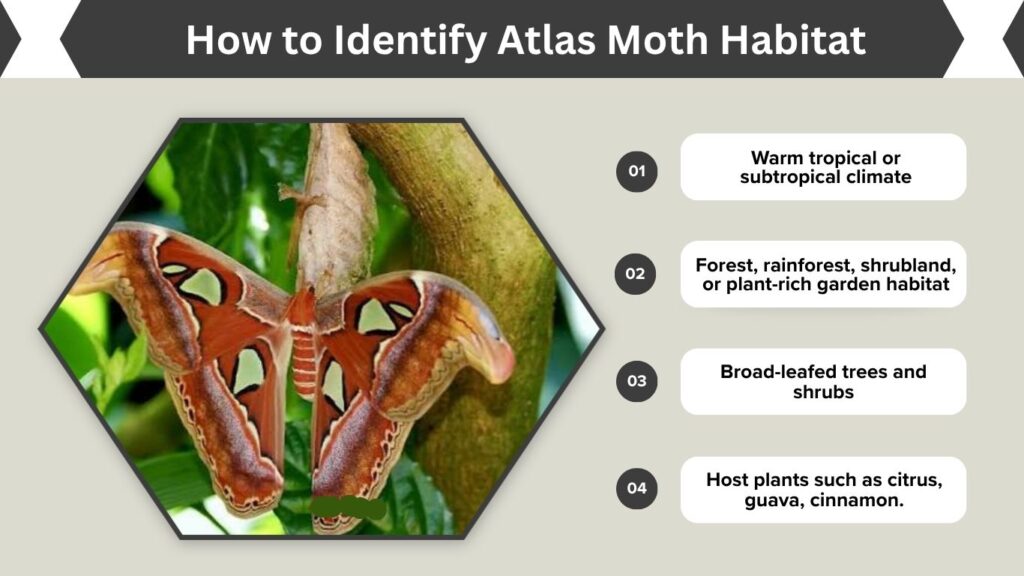 Where Does the Atlas Moth Live? Habitat and Range